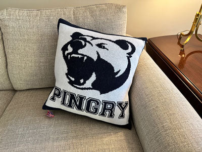 Pingry Bear Pillow 20 x 20 – Custom Made Comfort