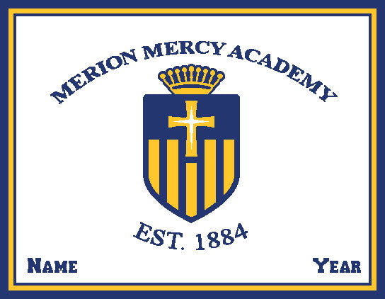 Merion Mercy Shield Customized with your Name & Year 60 x 50 – Custom ...