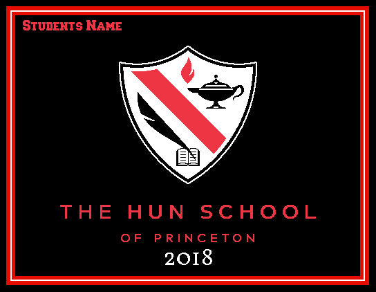 The Hun School of Princeton Blanket Customized with Name and 2024 60 x ...