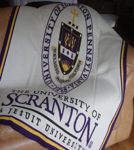 University of Scranton Full Color Seal 50 x 60 – Custom Made Comfort